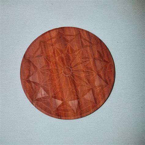 4 Inch Compass Pattern African Padauk Base Etsy