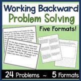 Working Backwards Strategy Problem Solving by Erin's Classroom Creations