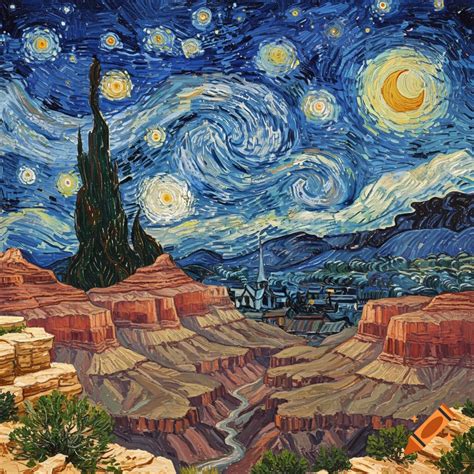 Starry Night Sky In The Style Of Van Gogh On Craiyon