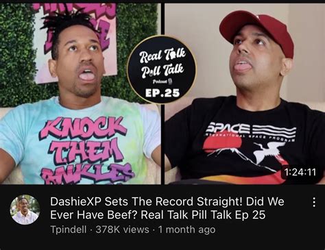 “dashiexp Sets The Record Straight” Real Talk Pill Talk S1e25 Post Episode Discussion Thread