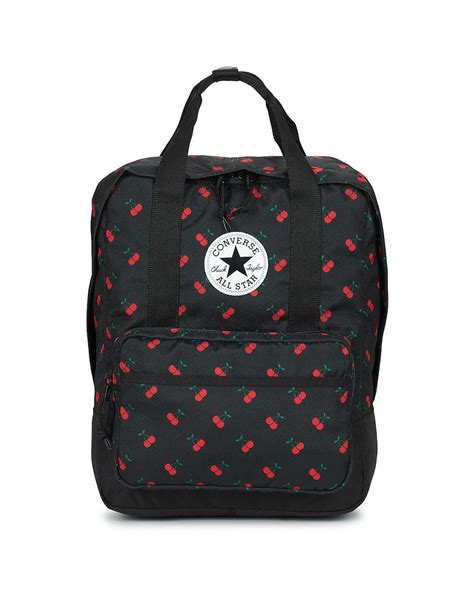 Converse Backpack Bp Cherry Aop Small Square Backpack In Black Lyst Uk