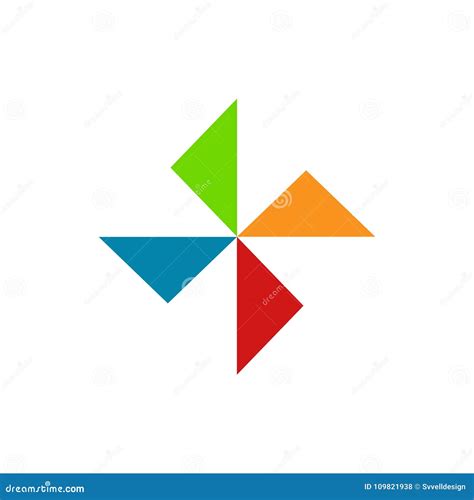 Geometrical Triangle Shape Diversity Symbol Stock Vector Illustration