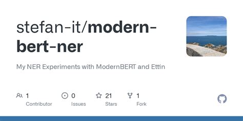 Modern Bert Nerfinetunerpy At Main · Stefan Itmodern Bert Ner · Github