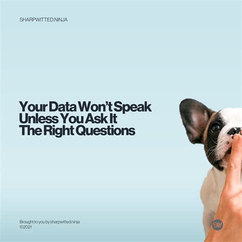 Are You Asking The Right Data Questions Sharpwitted Product Management