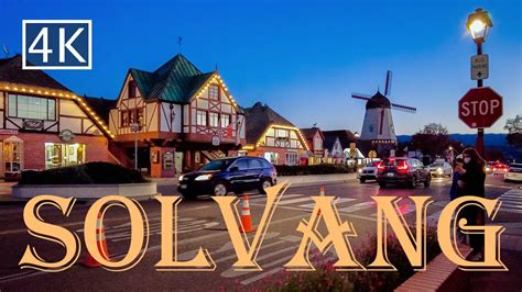 4k 🎄solvang California Christmas Season At Night Youtube