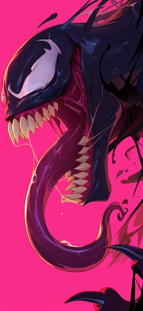 Venom Iconic Pink Theme Wallpapers Minimalist Hd Wallpapers