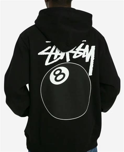 Stussy 8 Ball Hoodie Stussy Black Hoodie Jacket Era