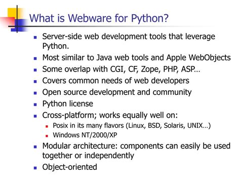 Ppt Python And Web Development Powerpoint Presentation Free Download