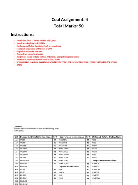 Coal Assignment Template Pdf Integrated Truss Structure
