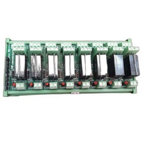Plastic 8 Pole Relay Output Module For Operate Ac Or Dc Loads Current