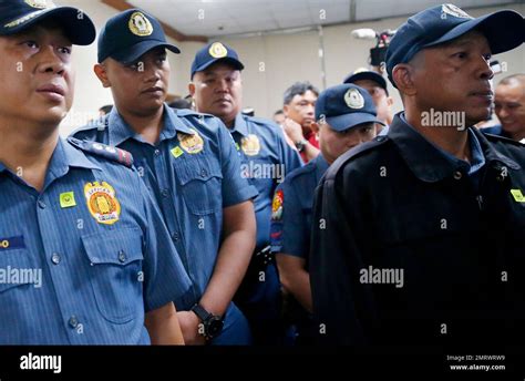 Police Officers Po1 Jeremias Pereda Second From Left Po3 Arnel Oares