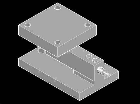 Load Cell In 3d In Autocad Download Cad Free 117 93 Kb Bibliocad