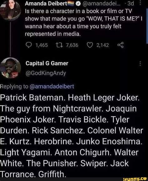 Amanda Amandadei Is There A Character In A Book Or Film Or Tv