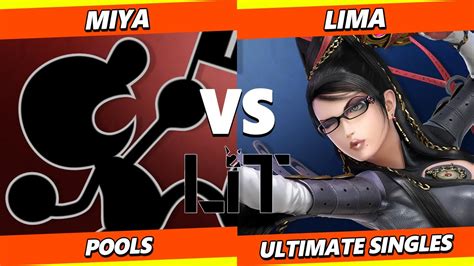 Litvitational 3 Miya Game And Watch Vs Lima Bayonetta Smash Ultimate Ssbu Youtube
