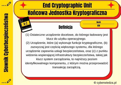 End Cryptographic Unit Końcowa Jednostka Kryptograficzna