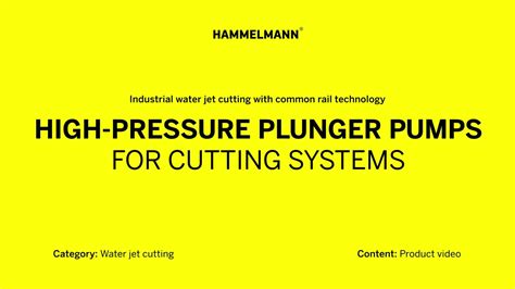 Hammelmann Gmbh On Linkedin Water Jet Cutting