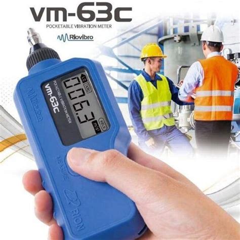 Japanese Rion Vibrometer Vm 63c Portable Hand Held Vibrometer