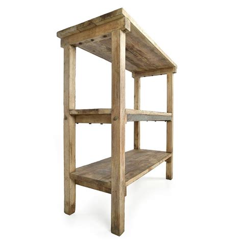 Three Tier Solid Wood Shelf For Sale At Pamono