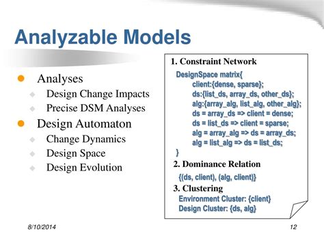 Ppt Modular Analysis Of Formal Design Models Powerpoint Presentation