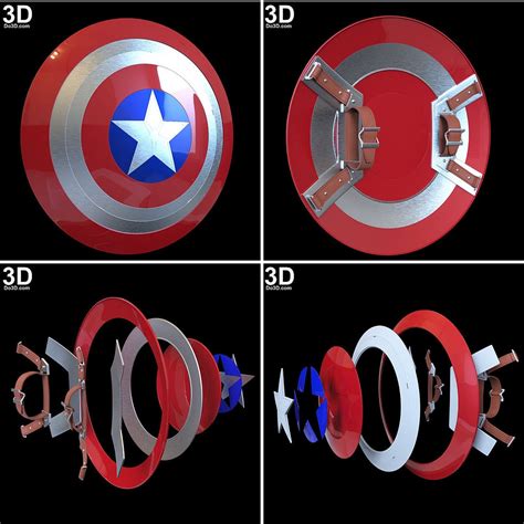 3d Printable Captain America Shield