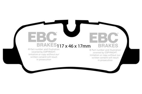 Ebc 05 10 Land Rover Lr3 44 Yellowstuff Rear Brake Pads