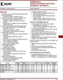 Xc3000 Datasheet Xc3000 Field Programmable Gate Array