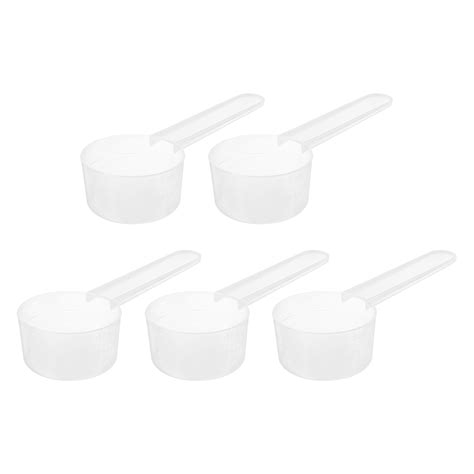Uxcell 20pack Plastic Measuring Spoons Powder Scoops Spoon Table Spoon 15g 30ml Clear