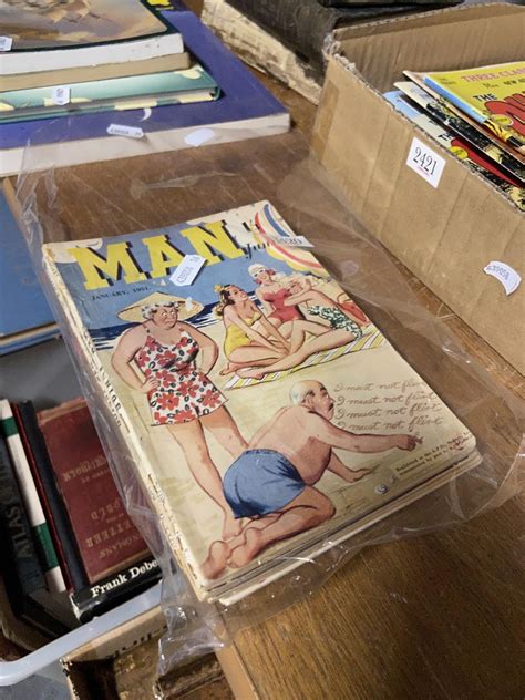 Lot Collection Of Vintage Man Magazines