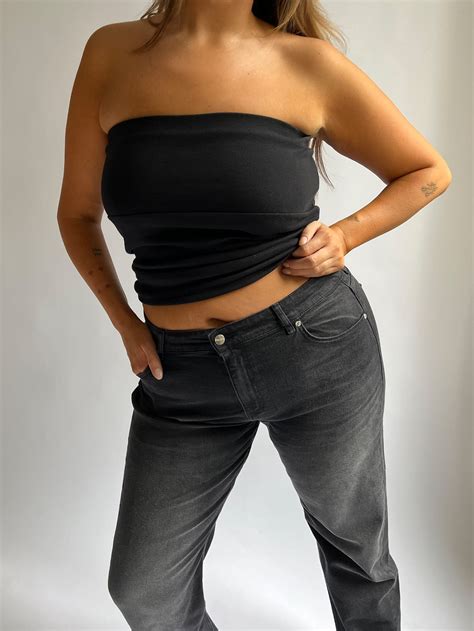 Daily Tube Top Black Black Djerf Avenue