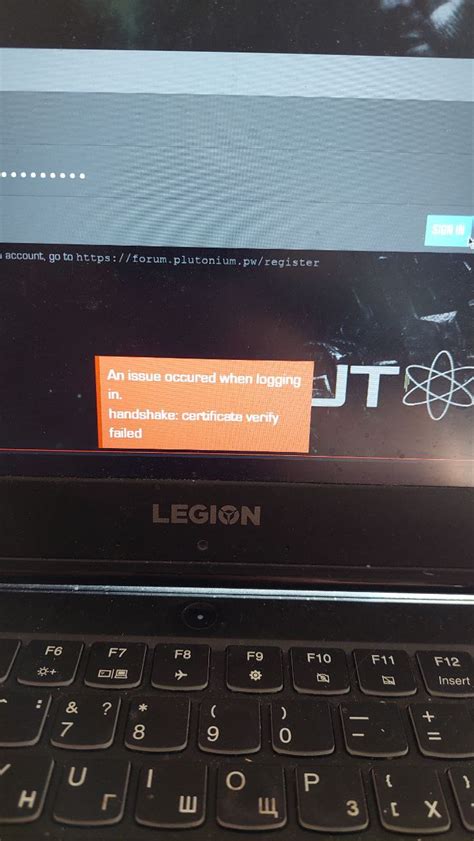 An Issue Occured When Logging In Handshake Cerrtificate Verify Failed Plutonium