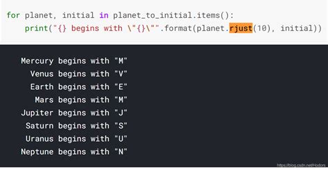 Python 字符串右對齊python 字串右对齐 Csdn博客