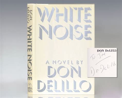 White Noise Don Delillo First Edition Signed Rare