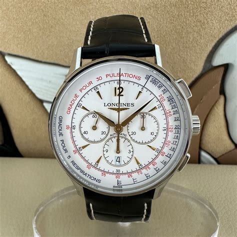 Longines Asthmometer Pulsometer Chronograph L2 78 74