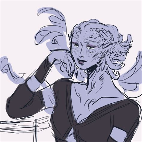 I Draw — Mass Effect Sketch Dump I Redesigned The Asari Bc
