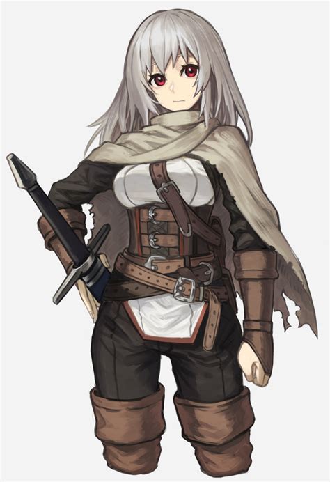 Safebooru 1girl Belt Belt Buckle Black Pants Boots Breasts Brown Belt