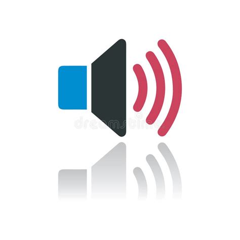 Sound Volume Increase Vector Illustration Decorative Design Stock