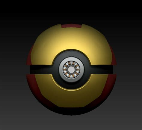 Stl File Iron Man Pokeball 👨・3d Printing Design To Download・cults