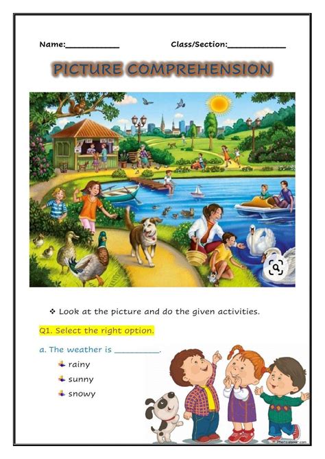 Comprehension Pictures