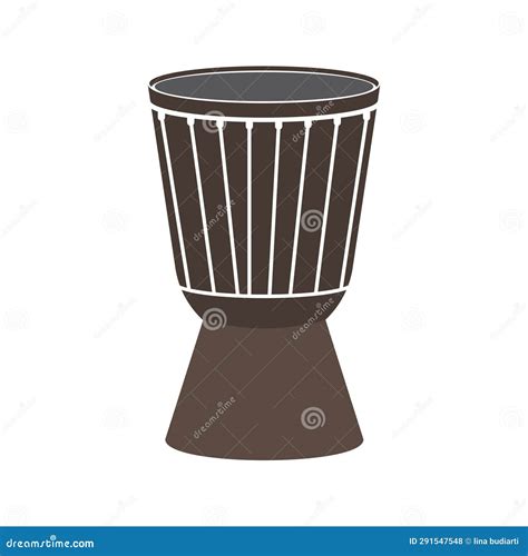 Agogo Traditional Yoruba Musical Single Or Multiple Bell Cartoon Vector
