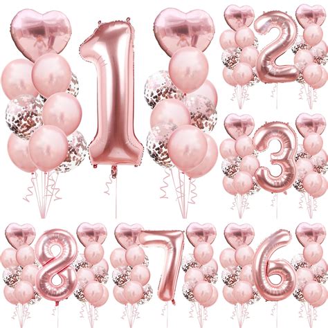 19pcsset Birthday Party Air Helium Digital Balloo Vicedeal