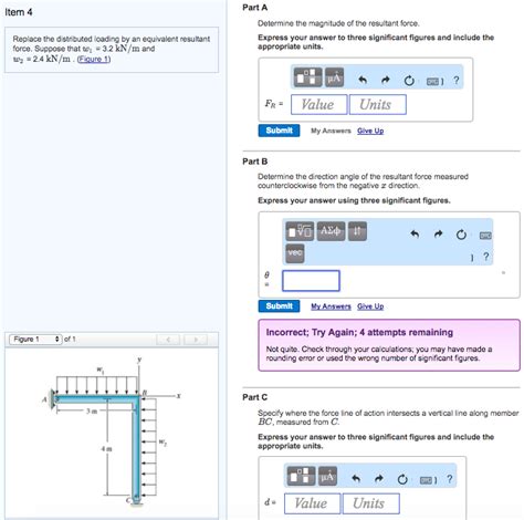 solved part a ltem 4 determine the magnitude of the
