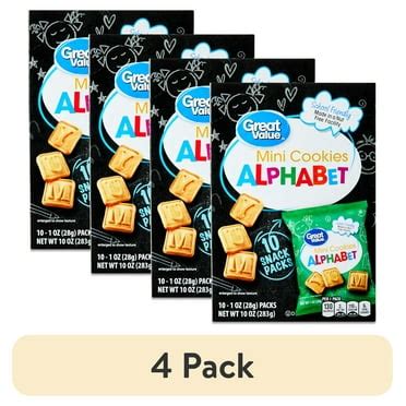 Great Value Alphabet Mini Cookies 1 Oz 12 Count