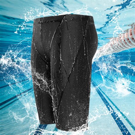 Dovford Mens Swimsuit Jammer Solid Swim Jammers Endurance Long Racing