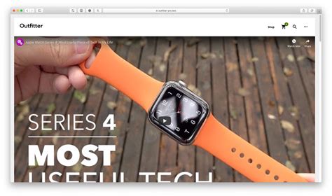 full width youtube video below the header in outfitter pro sridhar