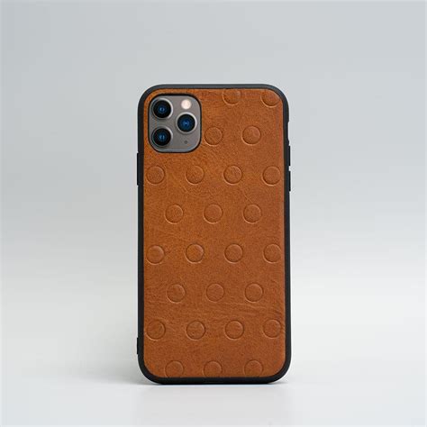 Iphone 11 Cover Case Leather And Personalisation Geometric Goods