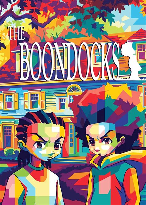 The Boondocks Colorful Cartoon Art Poster Picture Metal Print