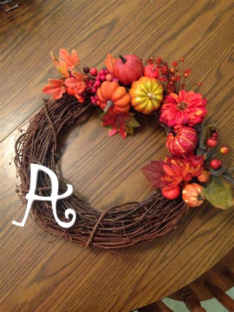 Fall Wreath I Got All The Pieces From Hobby Lobby For About 15 Fall