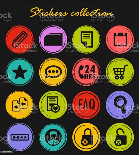Ecommerce Interface Icons Set Stock Illustration Download Image Now