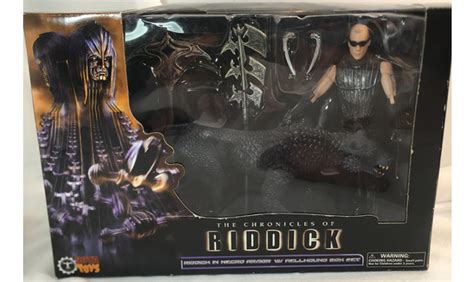 Action Figure Set The Chronicles Of Riddick Riddick In Necro Armor With Hellhound Box Set