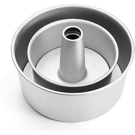 Tosnail 3 Pieces 6 Inches Aluminum Angel Food Cake Pan